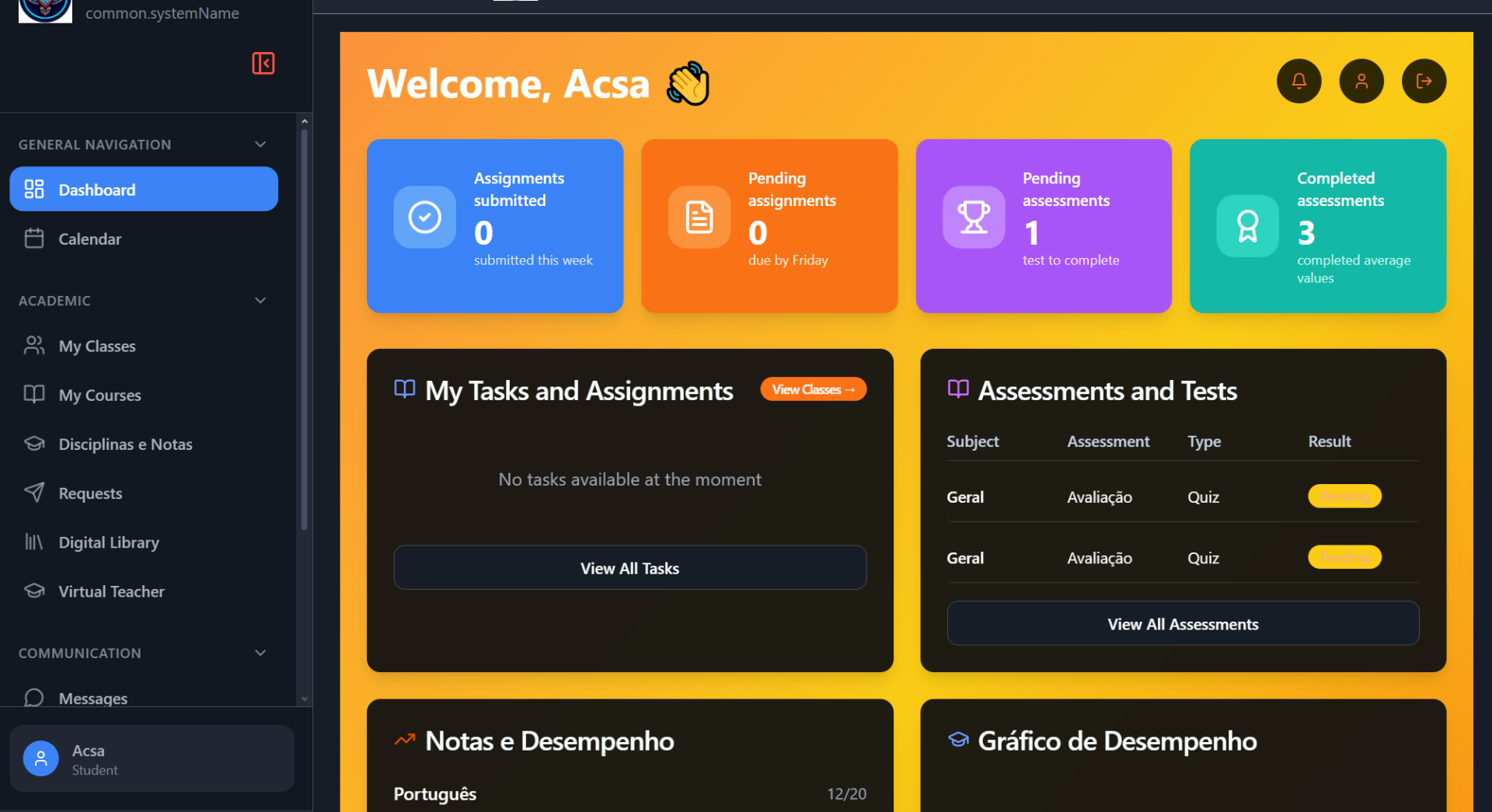 GEN Z Education - Sistema de Gestão Escolar